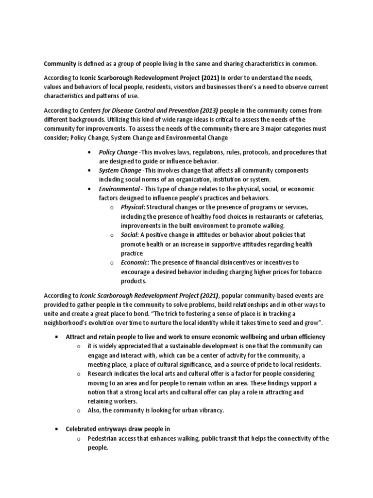 Understanding Community Needs Through Policy, System, and Environmental ...