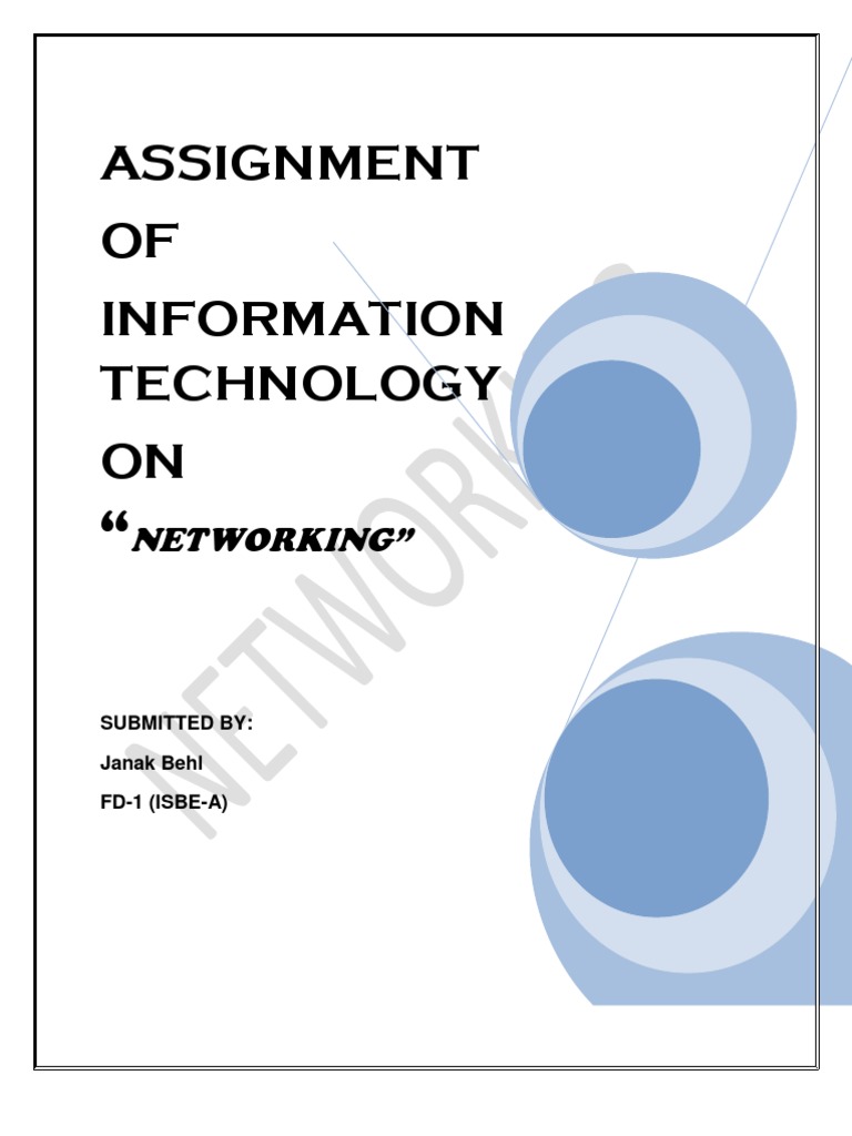 Networking Assignment | Network Topology | Computer Network