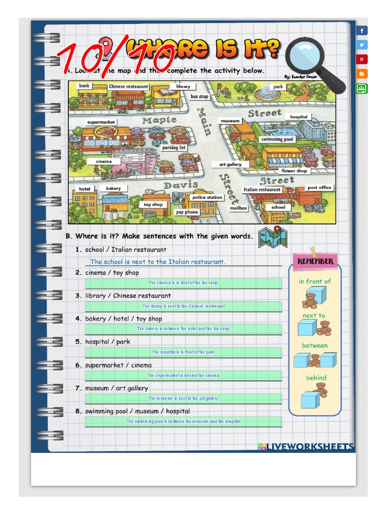 Prepositions Of Place City
