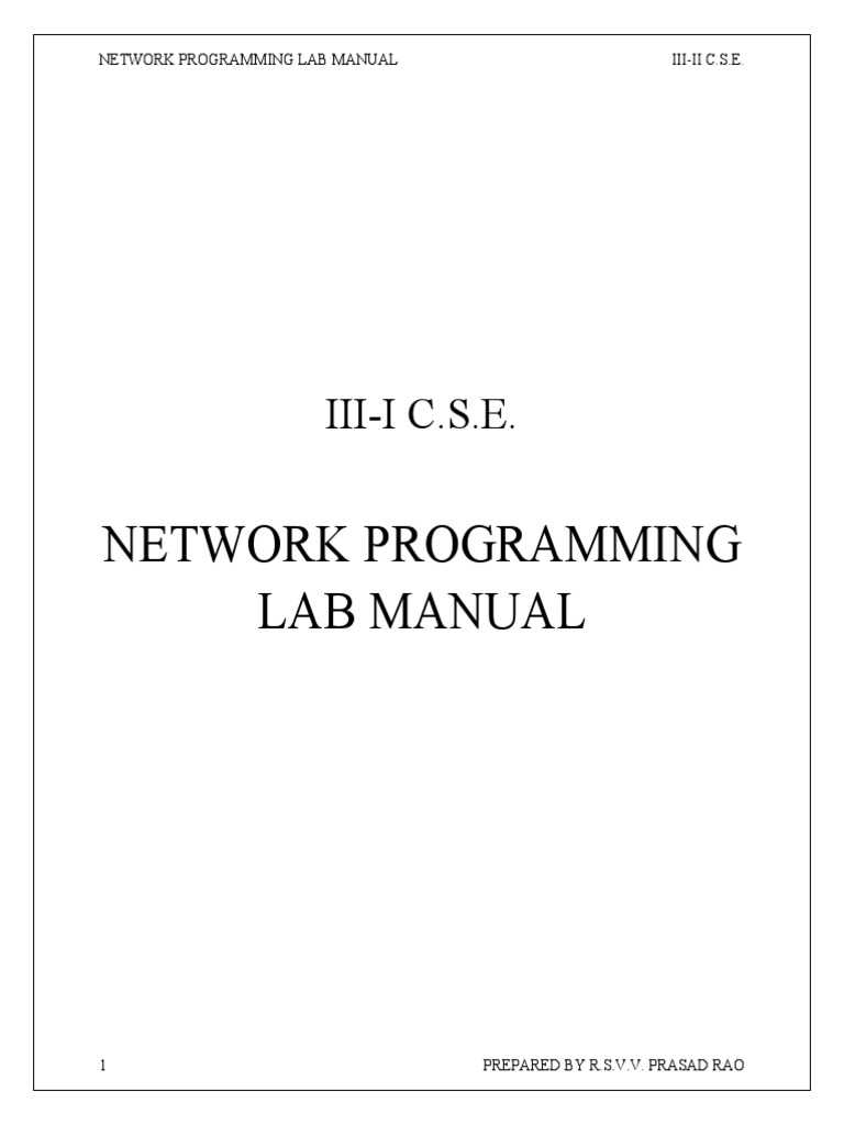 Network Programming Lab Manual | PDF | File Transfer Protocol | Routing Network Programming Lab Manual | PDF | File Transfer Protocol | Routing