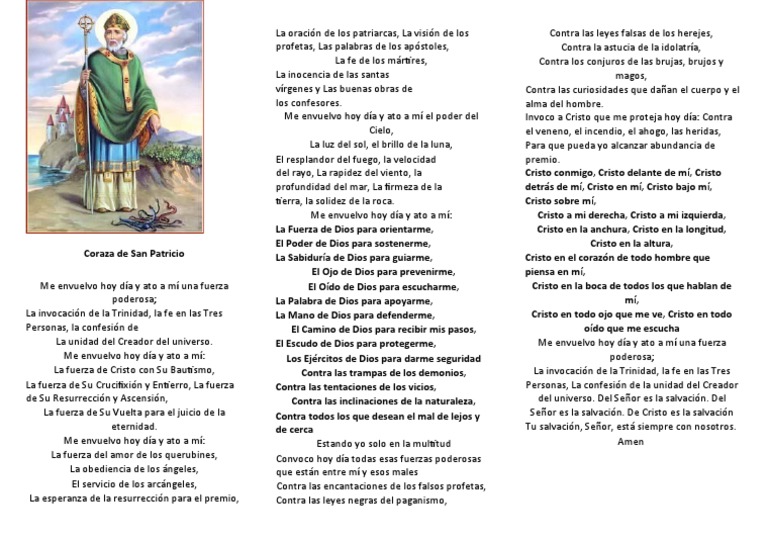 La Coraza de San Patricio: Una poderosa invocación de protección y guía ...