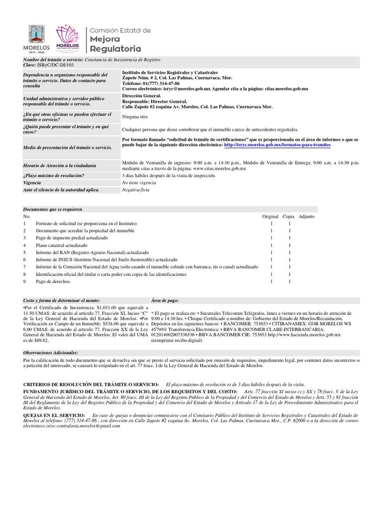 ISRyC DC-DI 103 | PDF