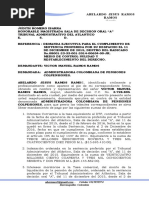 Modelo Accion de Tutela Colpensiones Dº Peticion | PDF | Derecho