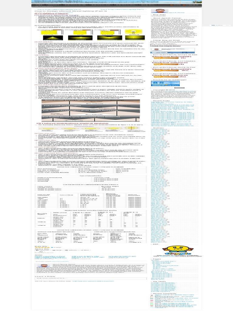 How To Design Efficient Street Lighting - (Part-3) - Electrical Notes ...
