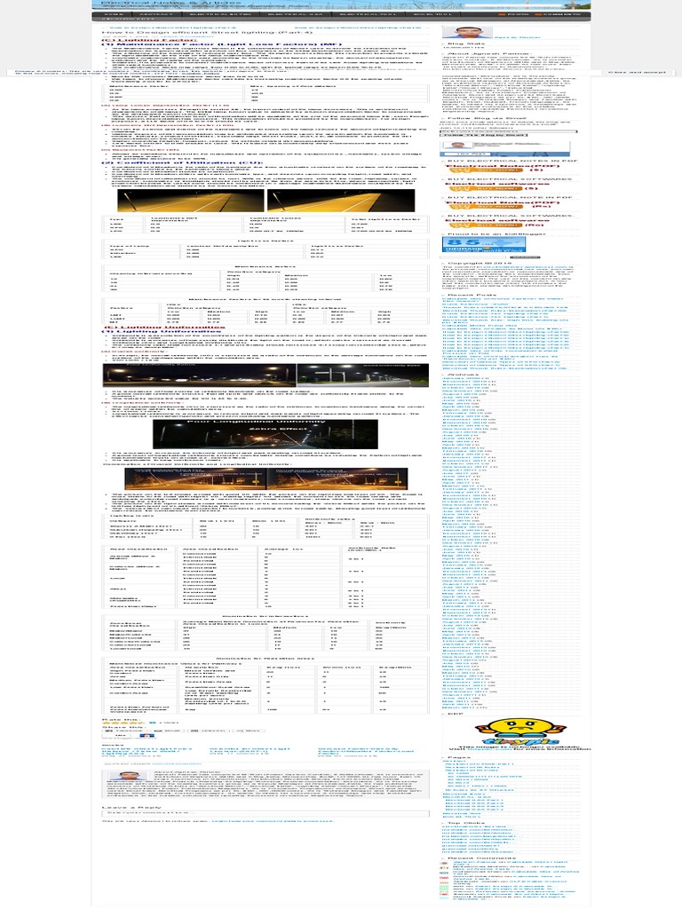 How To Design Efficient Street Lighting - (Part-4) - Electrical Notes ...