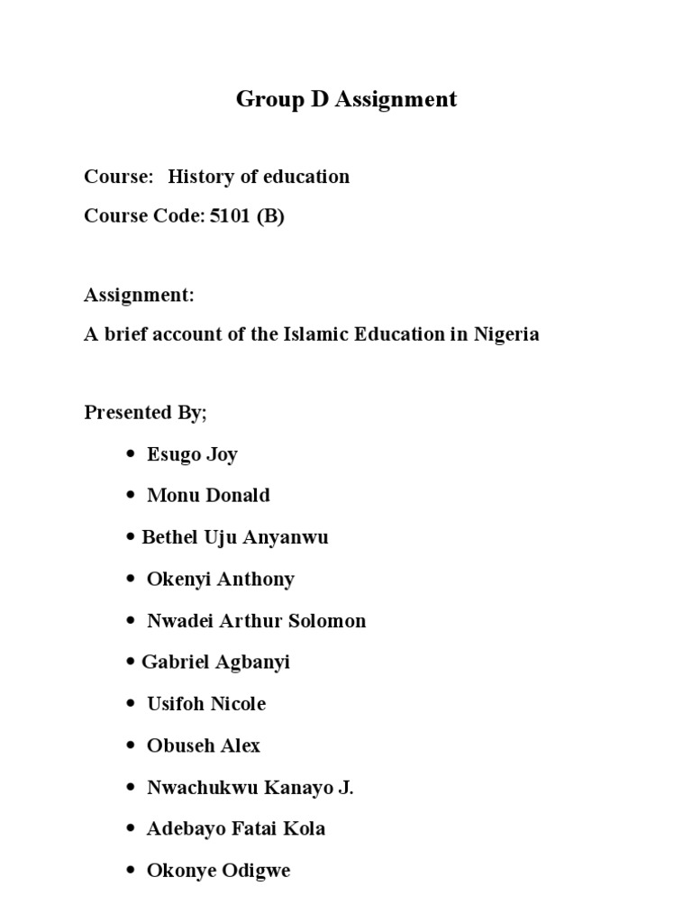 Islamic Education Assignment | PDF | Quran | Islam