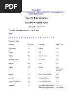ISO 4217 Currency Code List | PDF | Numismatics | International Trade