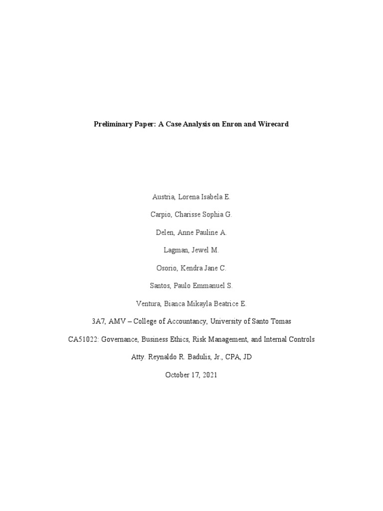 GBERMIC (Wirecard) | PDF | Audit | Accounting