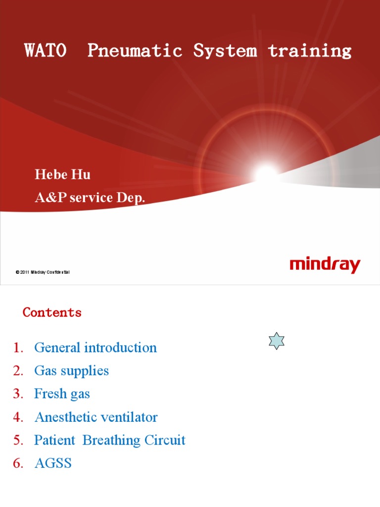 02 - WATO Pneumatic System - V1.0 - EN | PDF | Breathing | Gases
