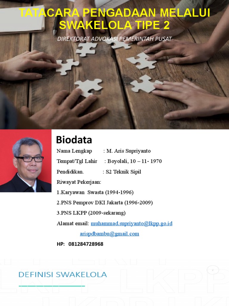 Panduan Swakelola Tipe 2 LKPP | PDF