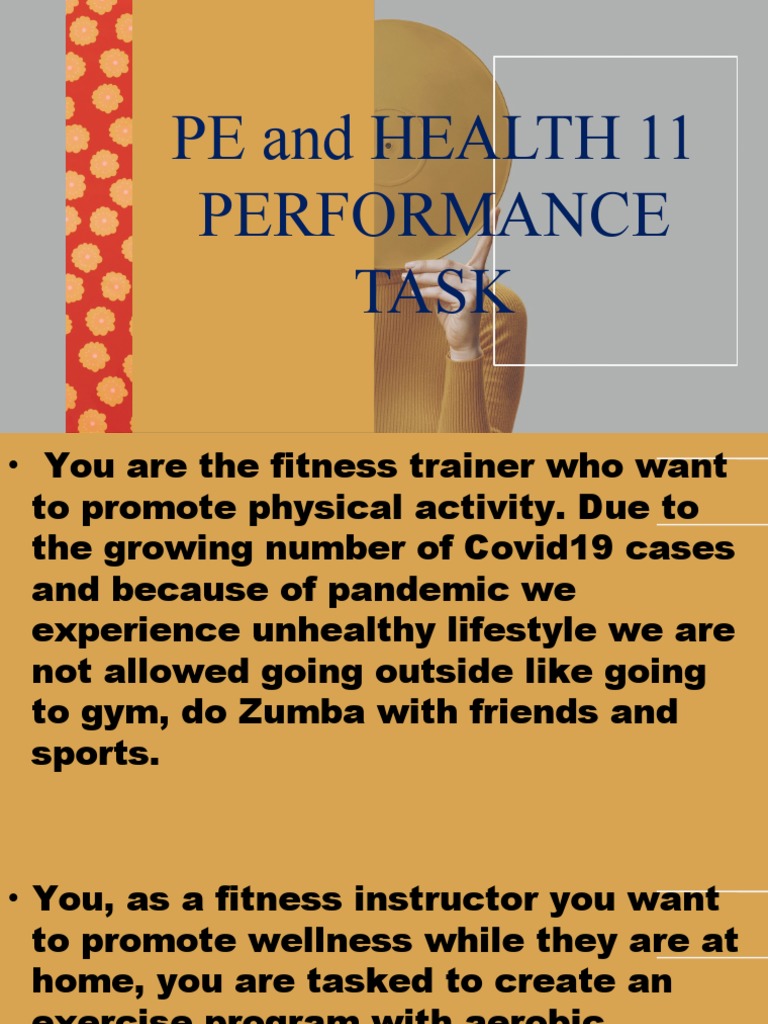 1st QT - Performance Task (PE and Health 11) | PDF | Career & Growth