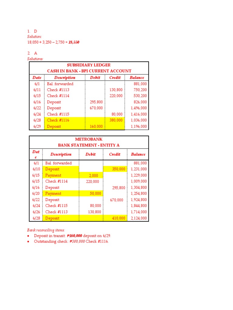 Bank Recon and Poc Solution | PDF | Deposit Account | Debits And Credits