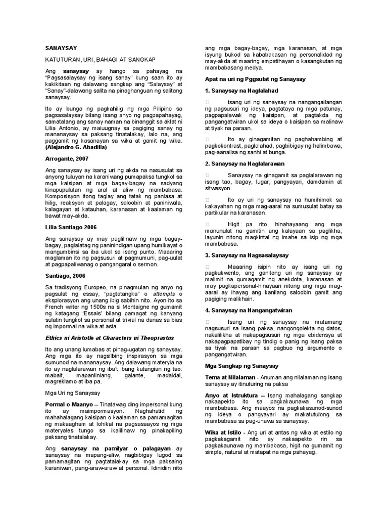 SANAYSAy | PDF