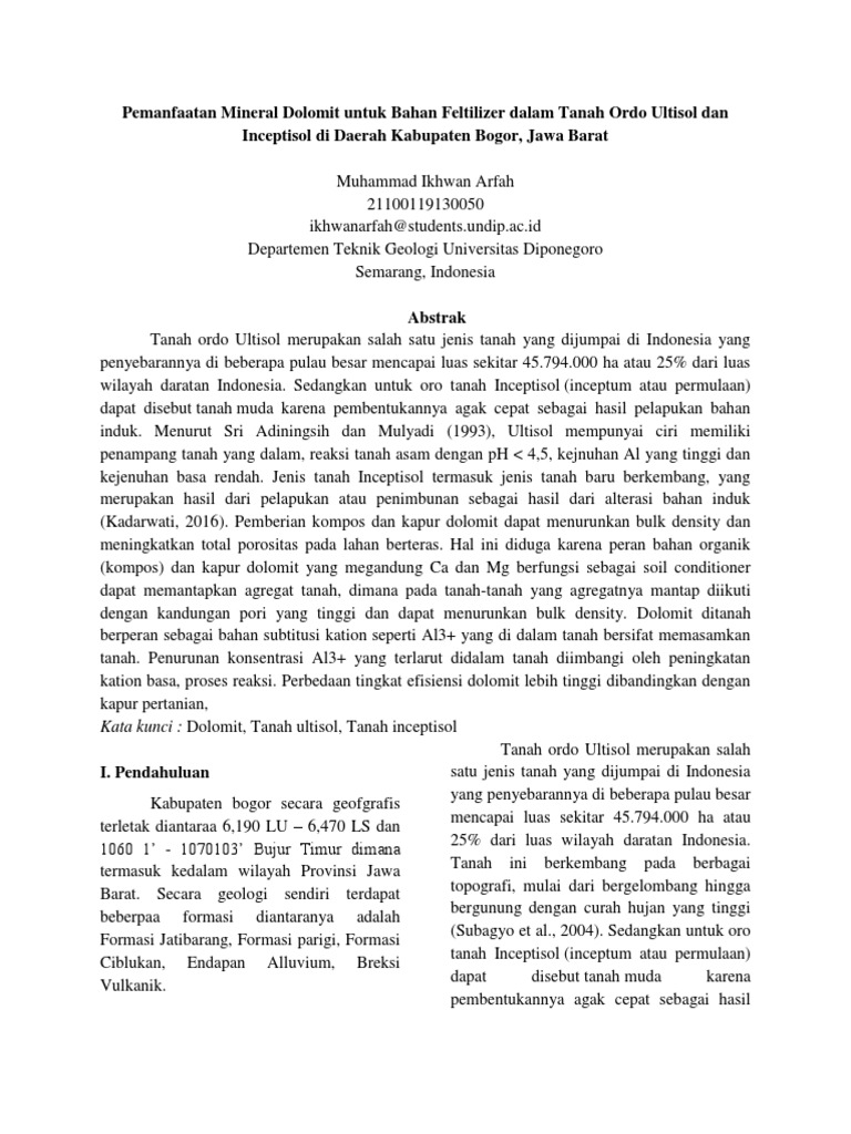 Muhammad Ikhwan Arfah - Acara 1 | PDF