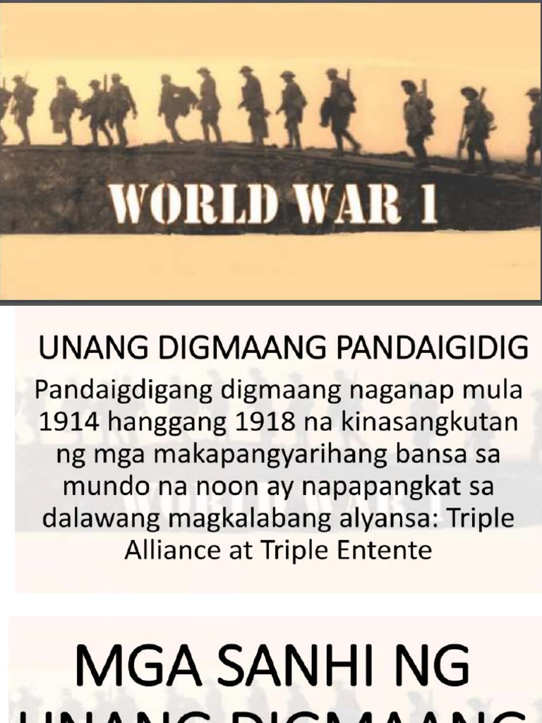 Unang Digmaan | PDF