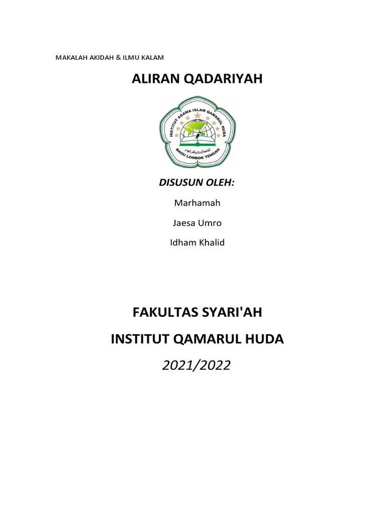 Memahami Aliran Qadariyah dalam Islam | PDF