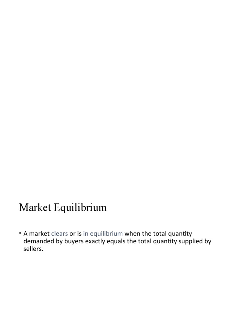 Market Equilibrium and Effects of Taxes | PDF | Economic Equilibrium ...