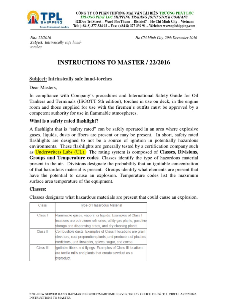 Understanding Intrinsically Safe Equipment: An Instruction Guide on ...