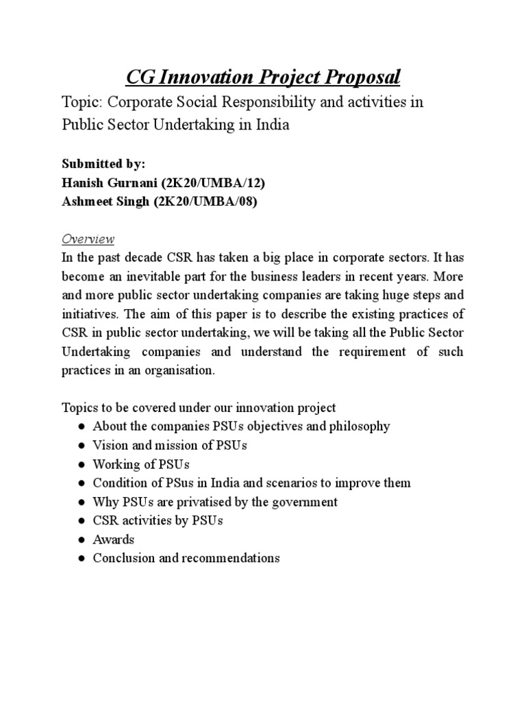 CG Project Proposal by Ashmeet Singh & Hanish Gurnani | PDF