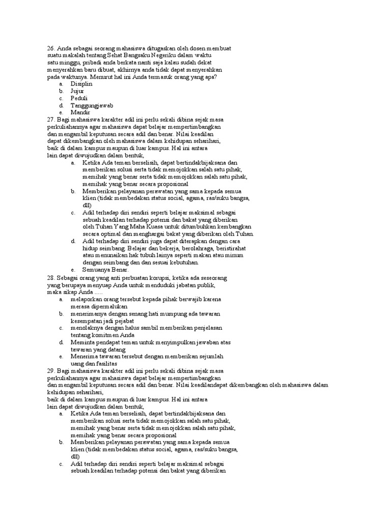 Soal Uts Pbak 26,40 | PDF