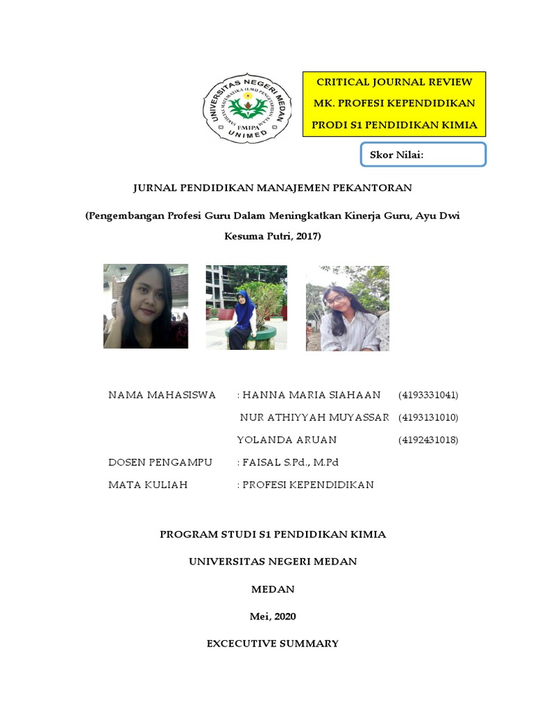 CJR Profesi Pendidikan Kelompok 4 | PDF