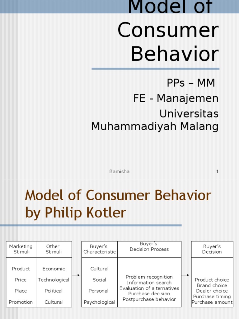 Consumer Behavior Models Overview | PDF | Consumer Behaviour | Behavior