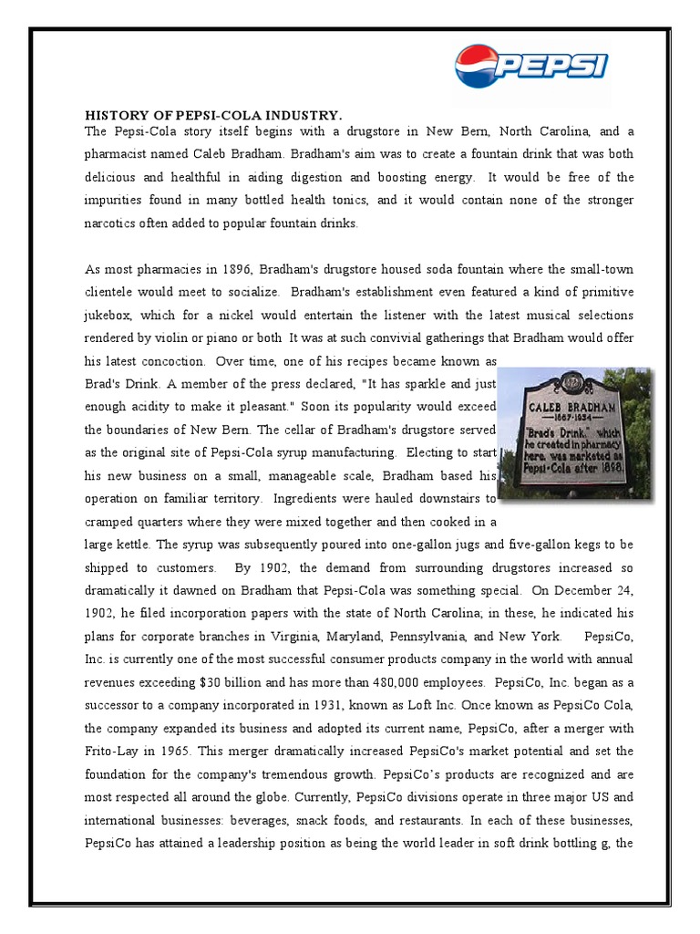 History of Pepsi | PDF | Chemical Substances | Recruitment