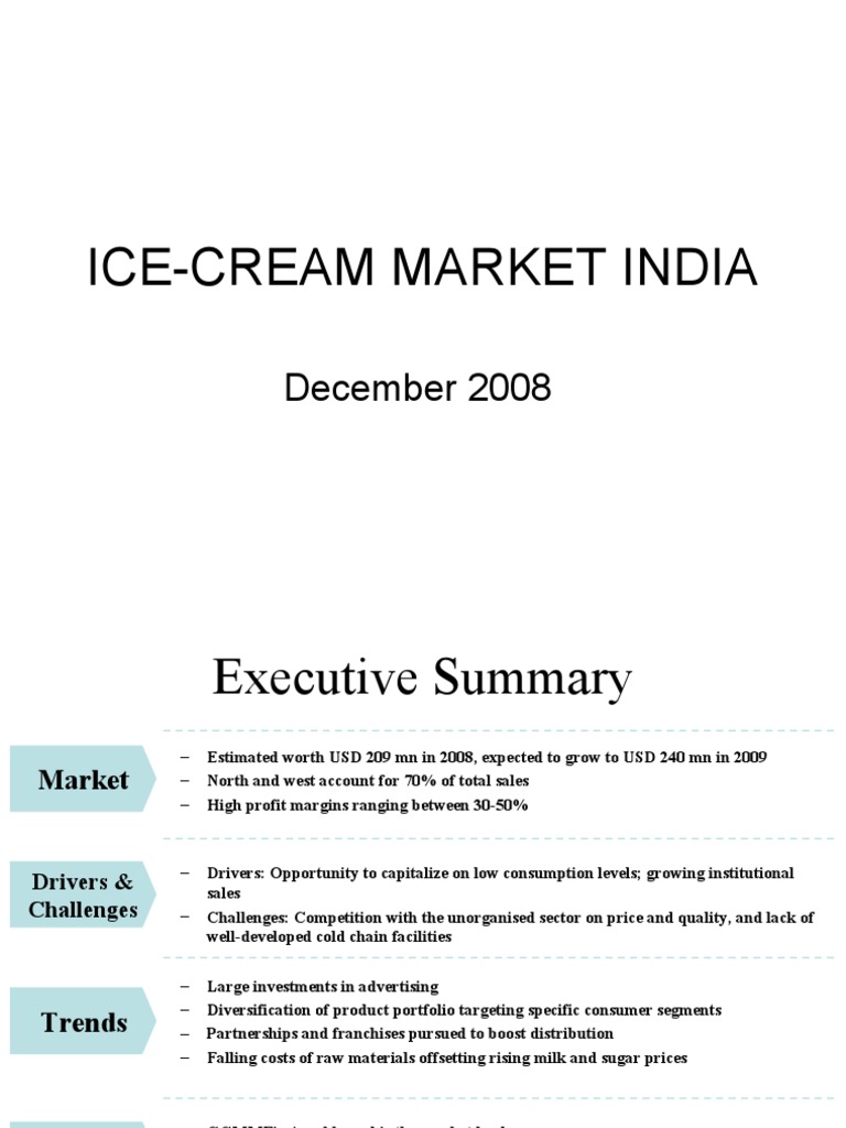 Ice Cream Market India Analysis | PDF | Advertising | Ice Cream