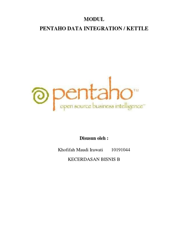 Panduan Lengkap Pentaho Data Integration | PDF