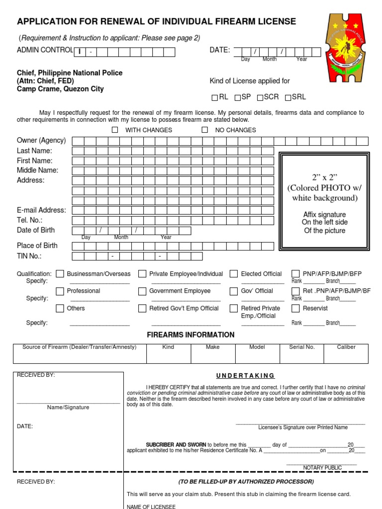 Renewal FAs Form | PDF | Signature | Notary Public