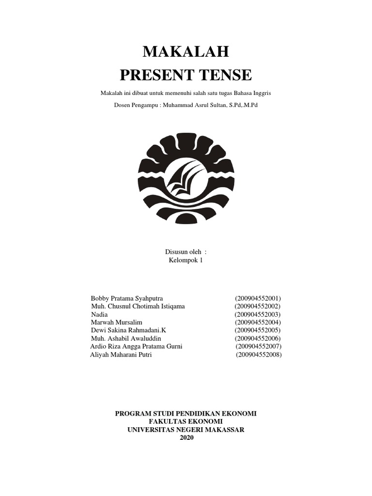 Makalah tentang Present Tense | PDF | Seni & Disiplin Bahasa