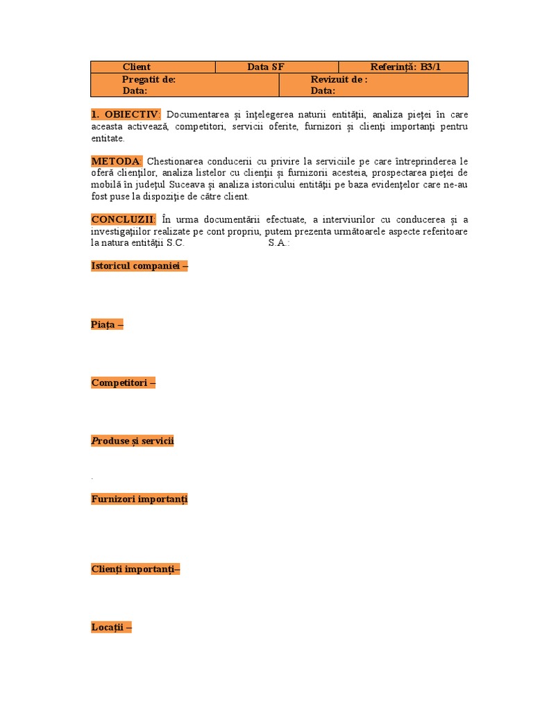 Cunoastere Client Gol | PDF