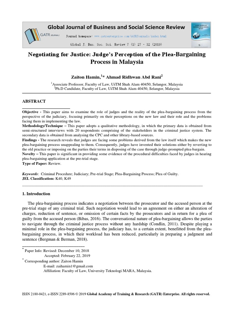 Plea Bargain | PDF | Plea Bargain | Plea