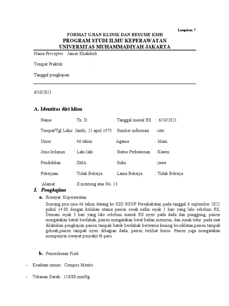Resume TB Paru | PDF