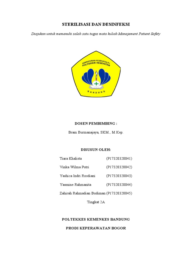 Kel 9 - Makalah Sterilisasi Dan Desinfeksi | PDF