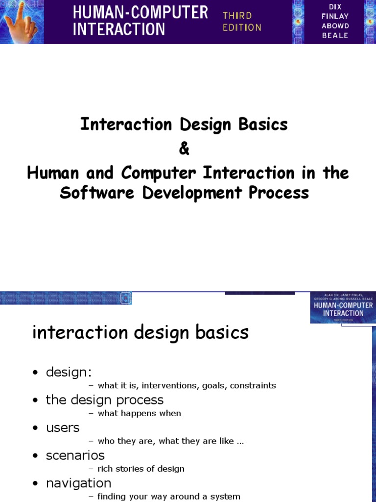 Interaction Design Basics HCI in The Software Development Process | PDF | Human–Computer ...