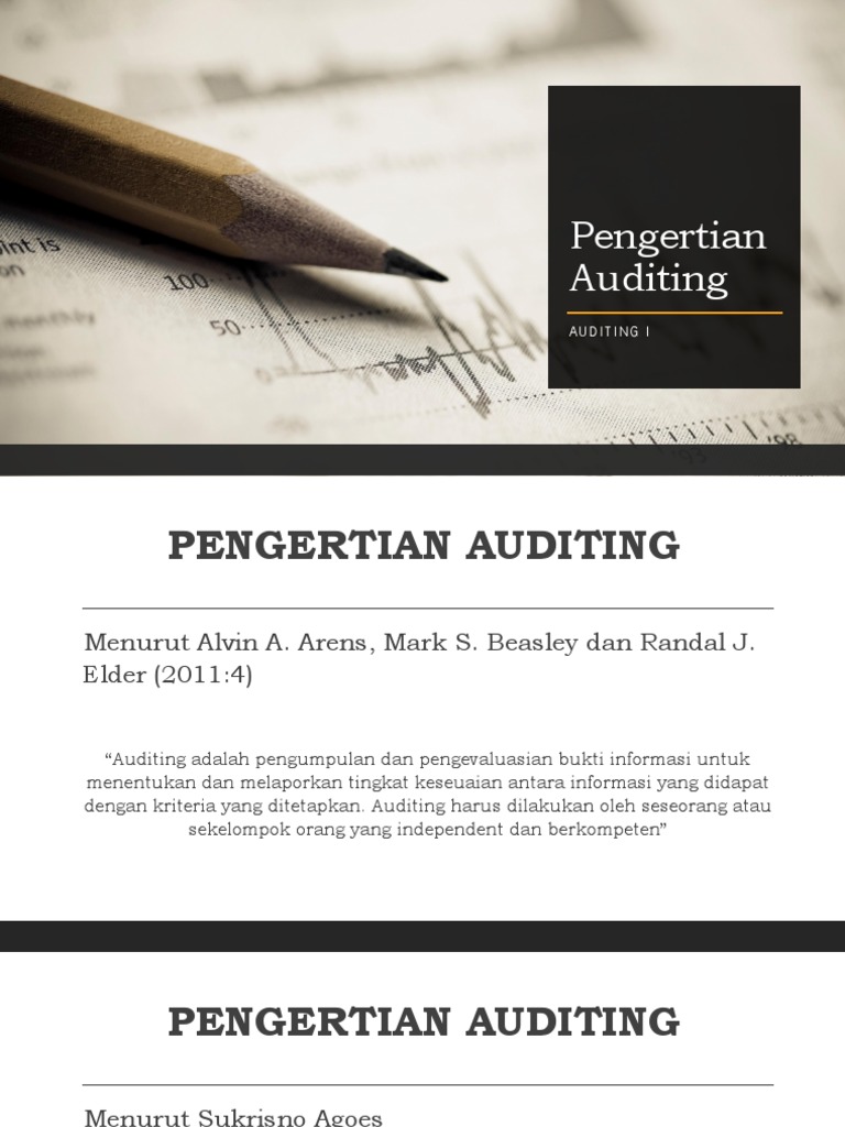 01 Pengertian Auditing | PDF | Bisnis