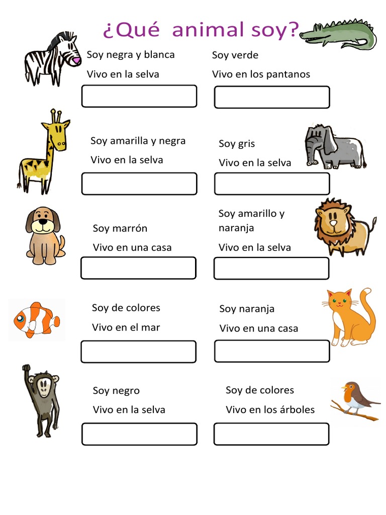 Qué Animal Soy | PDF