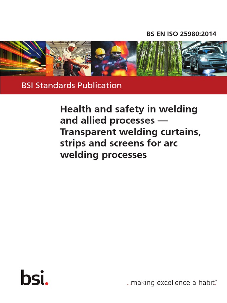 BS EN ISO 25980-2014 - Welding Screen | PDF | International ...