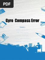 Errors Gyro Compass | PDF | Latitude | Gyroscope