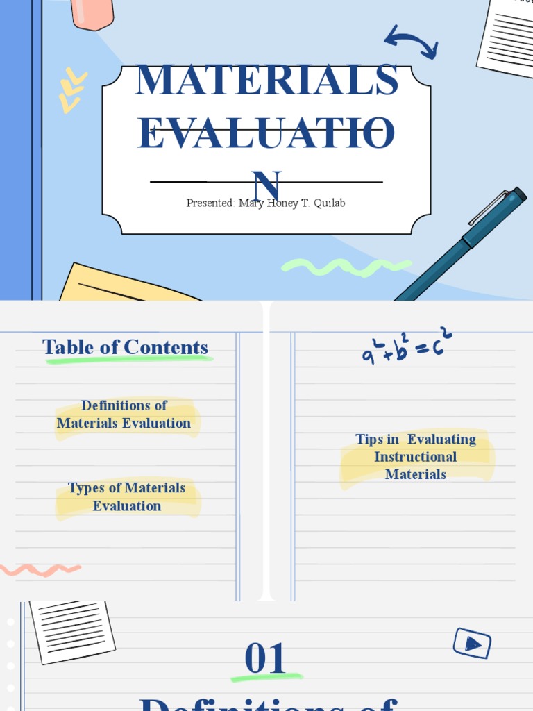 Evaluating Instructional Materials Guide | PDF | Evaluation ...