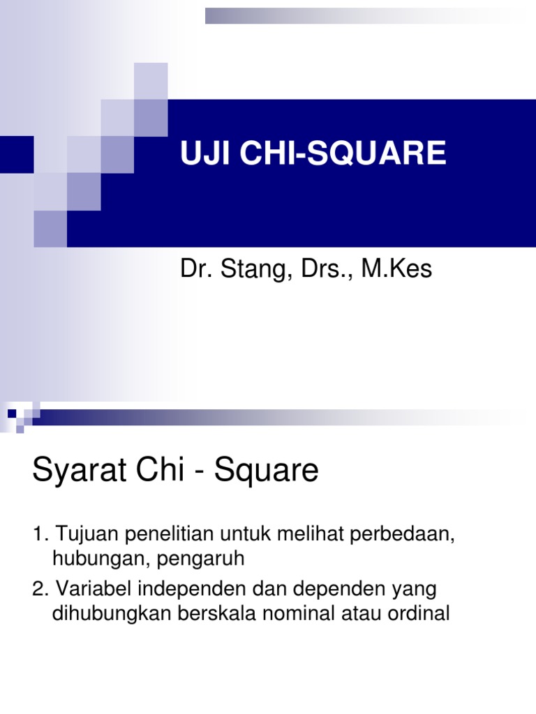 Chi Square 2x2 | PDF