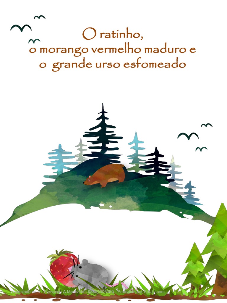 O Ratinho o Morango Vermelho Maduro e o Grande Urso Esfomeado | PDF