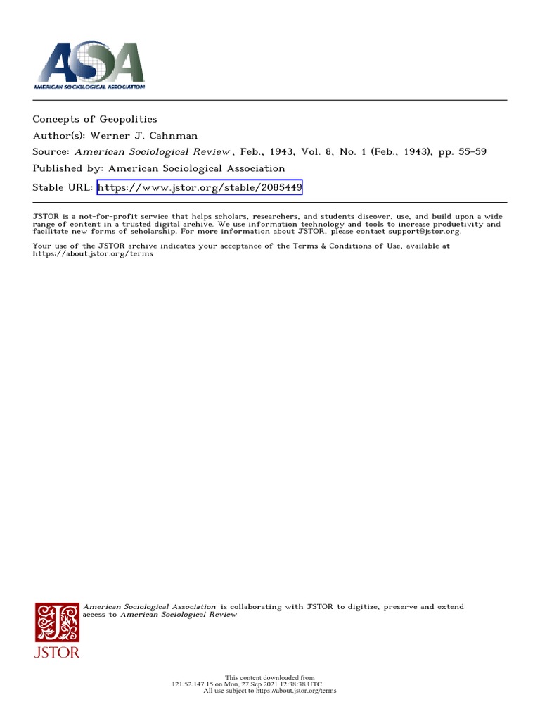 Concepts of Geopolitics | PDF | Geopolitics | Science