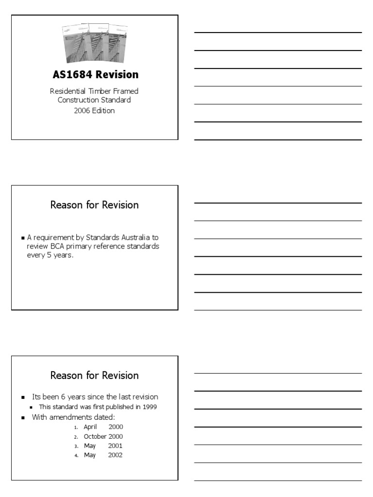 As1684 Changes 2006 Handouts | PDF | Wall | Lumber