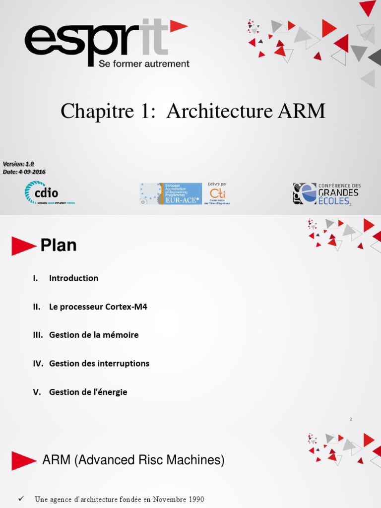 CH1 Architecture ARM | PDF | Architecture ARM | Processeur