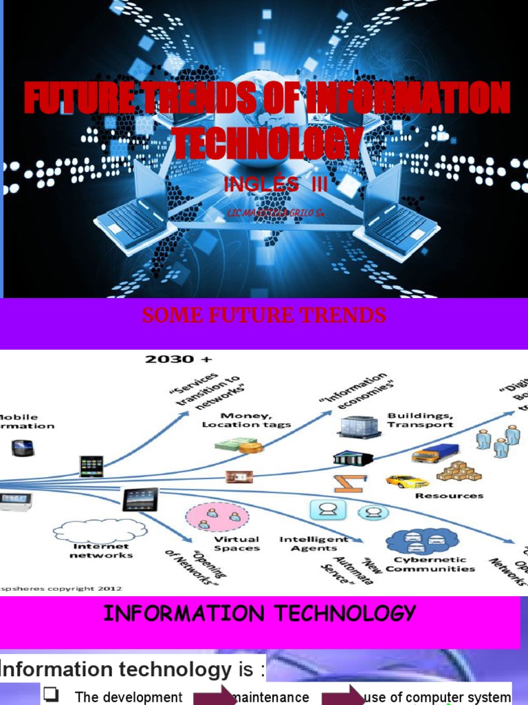 Future Trends of Information Technology | PDF | Internet Of Things | 3 ...