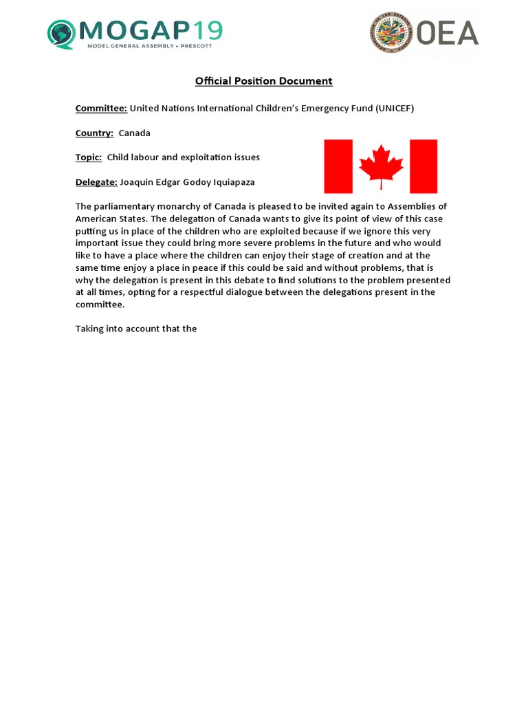 Official Position Document | PDF