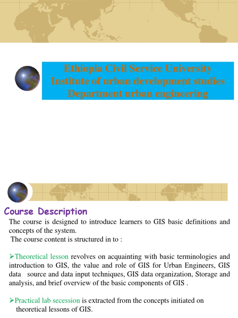 UE 461 Intro. To GIS - 12 | PDF | Geographic Information System | Map