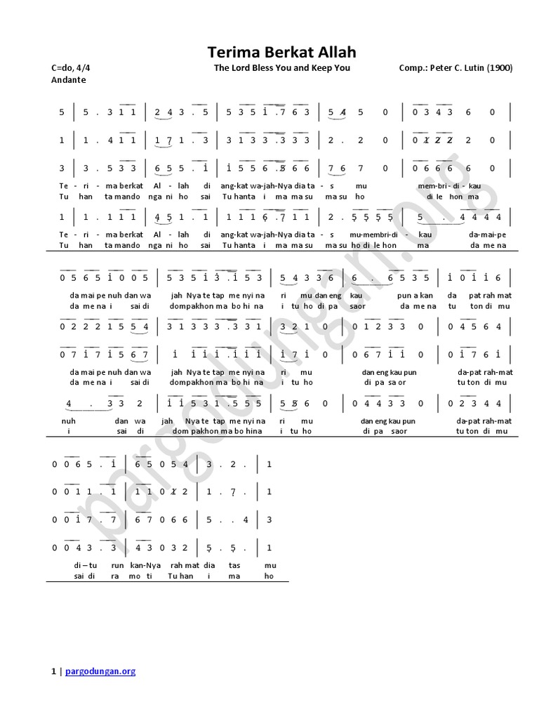 Terima Berkat Allah | PDF